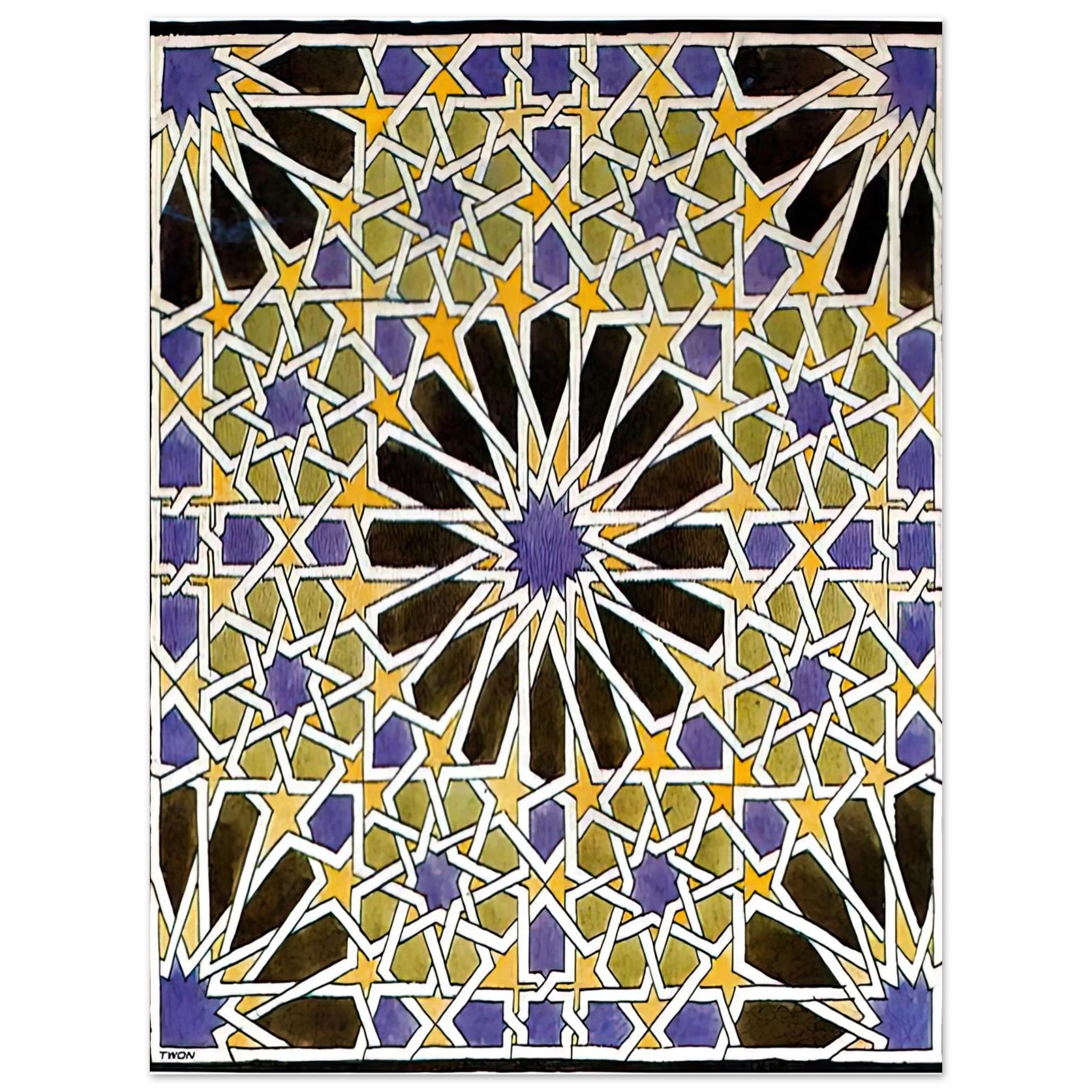 MC Escher - MURAL MOSAIC IN THE ALHAMBRA Wall Art – RedKalion